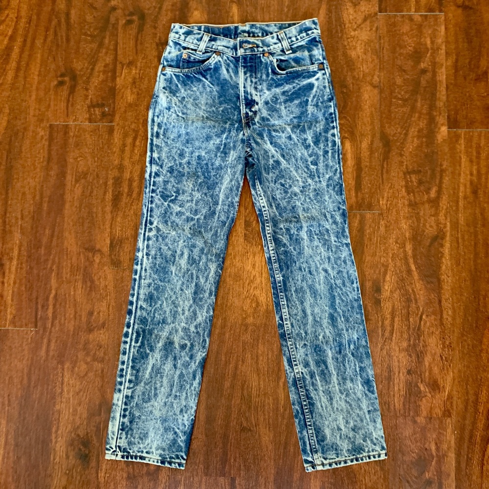 Vintage Rare Acid Wash Orange Tab Levi Jeans - Gem